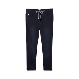 Tom Tailor Damen Tapered Relaxed Hose, blau, Uni, Gr. 42/28