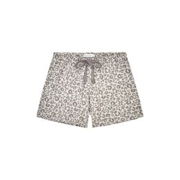 Tom Tailor Damen Pyjama-Shorts mit Print, grau, Animalprint, Gr. S/36