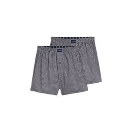 Tom Tailor Herren Boxershorts im 2er-Set, blau, Kariert, Gr. 4