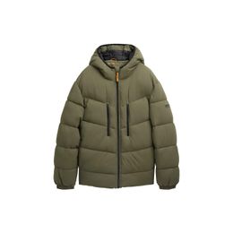 Tom Tailor Denim Herren Wasserabweisende Puffer Jacke, grün, Uni, Gr. L