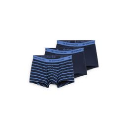 Tom Tailor Herren Hip Pants im 3-er Set, blau, Gestreift, Gr. 6