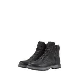 Tom Tailor Herren Gefütterte Stiefel, schwarz, Uni, Gr. 41