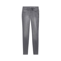 Tom Tailor Denim Damen 3 Sizes in 1 - Nela Extra Skinny Jeans, grau, Uni, Gr. S/30