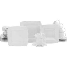 Kombiservice Creatable "Victoria Weiss", weiß, 30 tlg., Porzellan, Geschirr-Sets, klassisch weiß für den täglichen Gebrauch