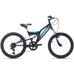 KS-Cycling Jugendfahrrad KS CYCLING "Zodiac" Fahrräder Gr. 31 cm, 20 Zoll (50,80 cm), schwarz (schwarz, schwarz) Kinder