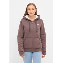 Sweatjacke Bench. "MINTZ" Gr. 40, braun (chocolate marl) Damen Sweatjacken