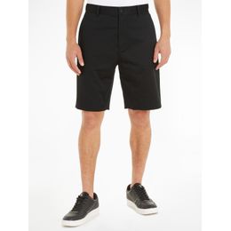 Chinoshorts Calvin Klein "SATEEN STRETCH REGULAR STRAIGHT" Gr. M, N-Gr, schwarz (ck black) Herren Hosen