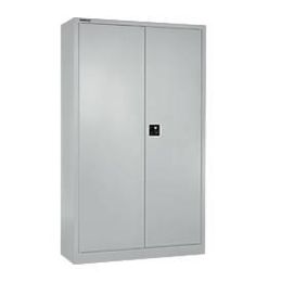 Schäfer Shop Schäfer Shop Select Flügeltürenschrank MS iCONOMY, Stahl, 5 Ordnerhöhen, B 950 x T 400 x H 1935 mm, weißaluminium RAL 9006