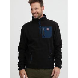 FQ1924 Fleecejacke Herren, schwarz