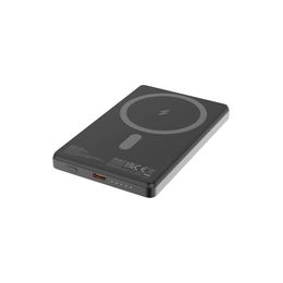 Deltaco PB-Q1005 Wireless ultra thin - Black Powerbank (Akku) - schwarz - 5000 mAh