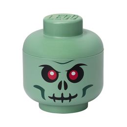 Lego Storage head, small - Green Skeleton