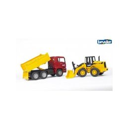 Bruder MAN TGA Construction truck and articulated road loader FR 130