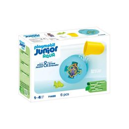 Playmobil 1.2.3 - JUNIOR AQUA: Wasserwirbelrad mit Babyhai