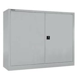 Schäfer Shop Schäfer Shop Select Flügeltürenschrank MS iCONOMY, Stahl, 3 Ordnerhöhen, B 1200 x T 400 x H 1215 mm, weißaluminium RAL 9006