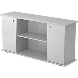 Sideboard ULM, H 840 x B 1661 x T 448 mm, lichtgrau