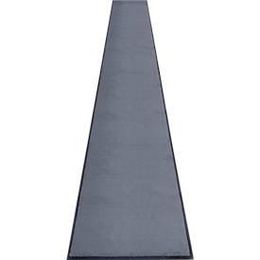 Schmutzfangmatte miltex Eazycare Style, eckig, antistatisch, UV-beständig, waschbar, High-Twist-Nylon & Niltrilgummi, 850 x 3000 mm, blaugrau