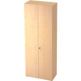 Schrank TOPAS LINE, Akten/Garderobenschrank, 6 Ordnerhöhen, B 800 mm, Ahorn-Dekor