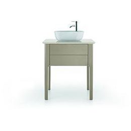 Duravit Luv Waschtisch-Konsole LU946501717 68,8x47,5cm, Weiß Struktur, aus Quarzstein, mit 1 Ausschnitt