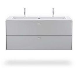 Duravit Brioso Waschtischunterbau BR440400707 1220x479mm, Betongrau Matt, 2 Auszüge