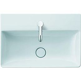 Duravit DuraSquare Handwaschbecken 0732450041 weiß, 45x35cm, ohne Überlauf, mit Hahnloch