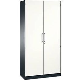 C+P Flügeltürenschrank ASISTO C 3000, 5 Ordnerhöhen, B 1000 mm, anthrazit/weiß