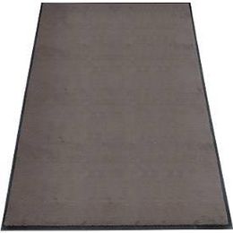 Schmutzfangmatte miltex Eazycare Style, eckig, antistatisch, UV-beständig, waschbar, High-Twist-Nylon & Niltrilgummi, 1200 x 2000 mm, graubraun