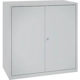 Werkzeugschrank, Sicherheitsschloss, 2 Einlegeböden & 1 Schublade, B 1000 x T 500 x H 1000 mm, Stahlblech, weißalu/weißalu