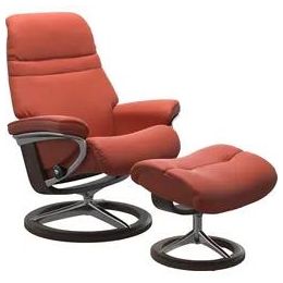 Relaxsessel stressless "Sunrise", braun (henna), Material Bezug, Ausführung Funktion, Größe B/H/T, Sessel, mit Signature Base, Größe L, Gestell Wenge