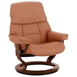 Relaxsessel stressless "Ruby", braun (copper paloma), B:88cm H:99cm T:77cm, Leder BATICK: BATICK ist ein leicht korrigiertes, durchgefärbtes und genarbtes Möbelleder, bei dem die meisten Unebenheiten und Spuren in der Regel entfernt wurden., Leder PALOMA: PALOMA ist ein durchgefärbtes Semianilin-Möbelleder mit natürlicher Narbung., Sessel, mit Classic Base, Größe L, Gestell Eiche, Wenge, Braun & S