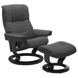 Relaxsessel stressless "Mayfair" Sessel Gr. ROHLEDER Stoff Q2 FARON, Classic Base Schwarz, Relaxfunktion-Drehfunktion-PlusTMSystem-Gleitsystem, B/H/T: 88 cm x 102 cm x 77 cm, grau (dark grey q2 faron) mit Classic Base, Größe S, M & L, Gestell Schwarz