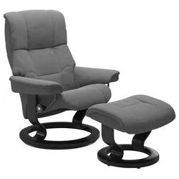 Relaxsessel stressless "Mayfair" Sessel Gr. Microfaser DINAMICA, Classic Base Schwarz, Relaxfunktion-Drehfunktion-PlusTMSystem-Gleitsystem, B/H/T: 79cm x 101cm x 73cm, grau (dark grey dinamica) mit Classic Base, Größe S, M & L, Gestell Schwarz