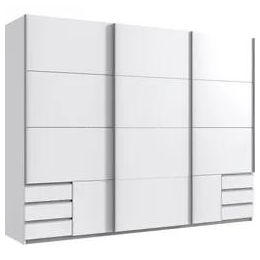 Schwebetürenschrank wimex "Emden" Schränke Gr. B/H/T: 270cm x 210cm x 64cm, 3 St., weiß Mit Außenschubkästen