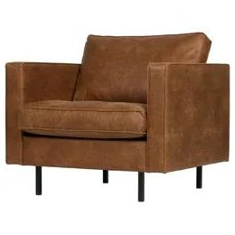 Sessel Woood "Rodeo Classic" Gr. B/H/T: 98cm x 83cm x 88cm, braun (cognac) Loungesessel Einzelsessel H 83 cm x B 98 T 88