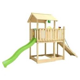 Spielturm Jungle Gym "Drift" Spieltürme grün (hellgrün) Kinder Spielanlage inklusive Rutsche mit Wasseranschluss