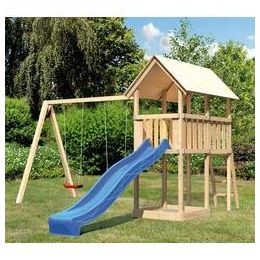 Spielturm Konifera "Winnie 10" Spieltürme beige (natur, rot) Kinder BxTxH: 484x290x291 cm