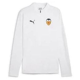 T-Shirt Puma "Valencia CF Trainingsoberteil Herren" Gr. M, weiß, Herren, Obermaterial: 100% Polyester; Ärmel: 100% Polyester; Seite: 100% Polyester, Shirts