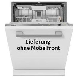 B (A bis G) Miele vollintegrierbarer Geschirrspüler "G 5455 SCVi XXL Active Plus" silberfarben (weiß)