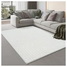 Teppich the carpet "Flow" Teppiche Gr. B: 140 cm 1 St., 16 mm, L: 200 cm, beige (creme)