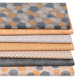 buttinette Patchwork- und Quiltpaket "Grafik", orange-color