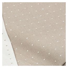 buttinette Damast "Punkte", taupe