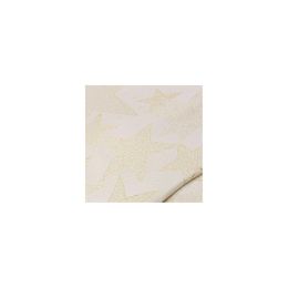buttinette Jacquard "Sternenhimmel", natur/gold