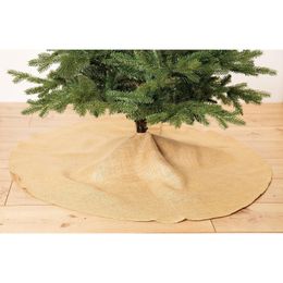 buttinette Christbaumdecke aus Jute, 120 cm Ø