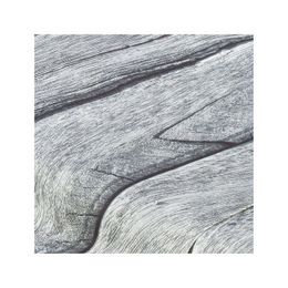 buttinette Baumwollstoff-Digitaldruck "Holzwand", Serie Ria, grau