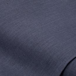 buttinette Baumwoll-Leinen-Mischgewebe "Natural", jeansblau