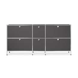 Tchibo Sideboard Metall »CN3« groß mit 6 Klappenfächern - Chrom