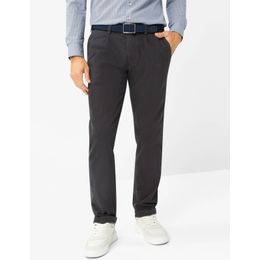 Bundfaltenhose Eurex By Brax "Style LUIS" Gr. 26, Normalgrößen, grau (dunkelgrau) Herren Hosen