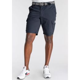 Cargoshorts DELMAO Gr. 30, N-Gr, blau (marine), Herren, Web, Obermaterial: 98% Baumwolle, 2% Elasthan, unifarben, Hosen, mit Details - NEUE MARKE