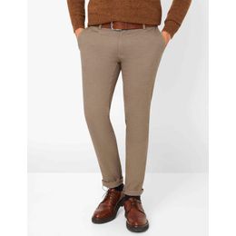 Chinohose Brax "Style FABIO" Gr. 31, Länge 34, beige, Herren, 53% Baumwolle, 29% Polyester, 16% Viskose, 2% Elasthan, Hosen