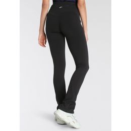 Sporthose FAYN SPORTS "Compressive Flare", Damen, Gr. 34, N-Gr, schwarz, Jersey, Obermaterial: 90% Baumwolle, 10% Elasthan, sportlich, ausgestellt, Hosen, mit ausgestelltem Bein