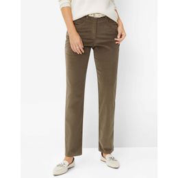 5-Pocket-Hose RAPHAELA BY Brax "Style CAREN NEW", Damen, Gr. 44, Normalgrößen, grau (taupe), 67% Baumwolle, 31% Viskose, 2% Elasthan, Hosen